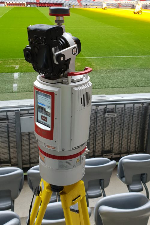 3D-Scan Fußballstadion - ArcTron
